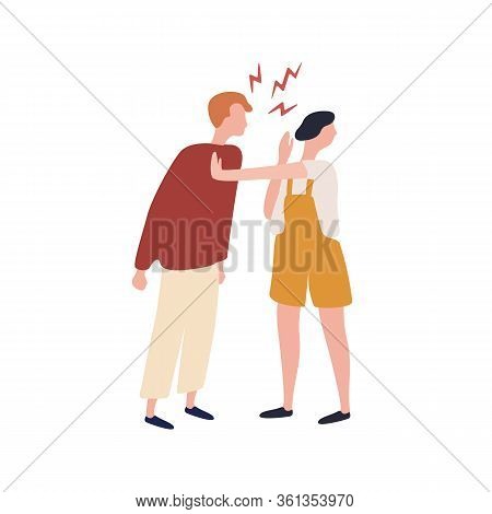 Cartoon Suffer Woman Vector & Photo (Free Trial) | Bigstock