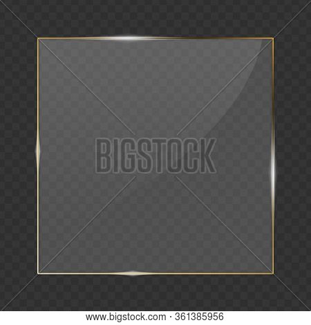 Glass Golden Frame Vector & Photo (Free Trial) | Bigstock