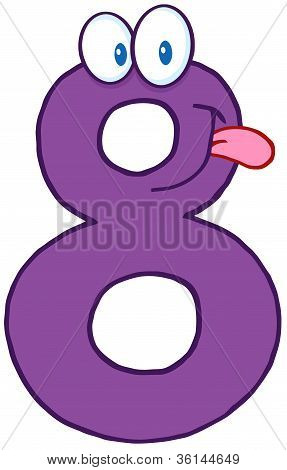 Number Eight Cartoon Image & Photo (Free Trial) | Bigstock