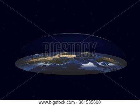 Flat Earth View, Myths Image & Photo (Free Trial) | Bigstock