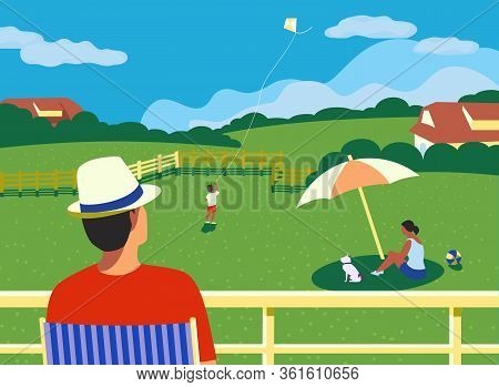 Man Staycation Home Vector & Photo (Free Trial) | Bigstock