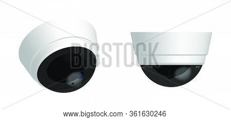 Round Security Camera Vector & Photo (Free Trial) | Bigstock