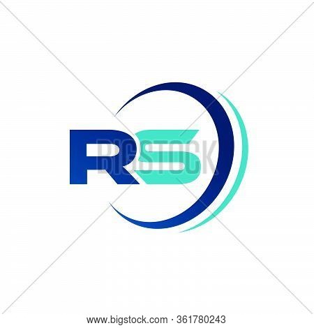 Initial Rs Letter Vector & Photo (Free Trial) | Bigstock