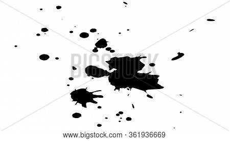 Black Ink Splashes. Royalty High-quality Free Best Stock Photo Image Of ...