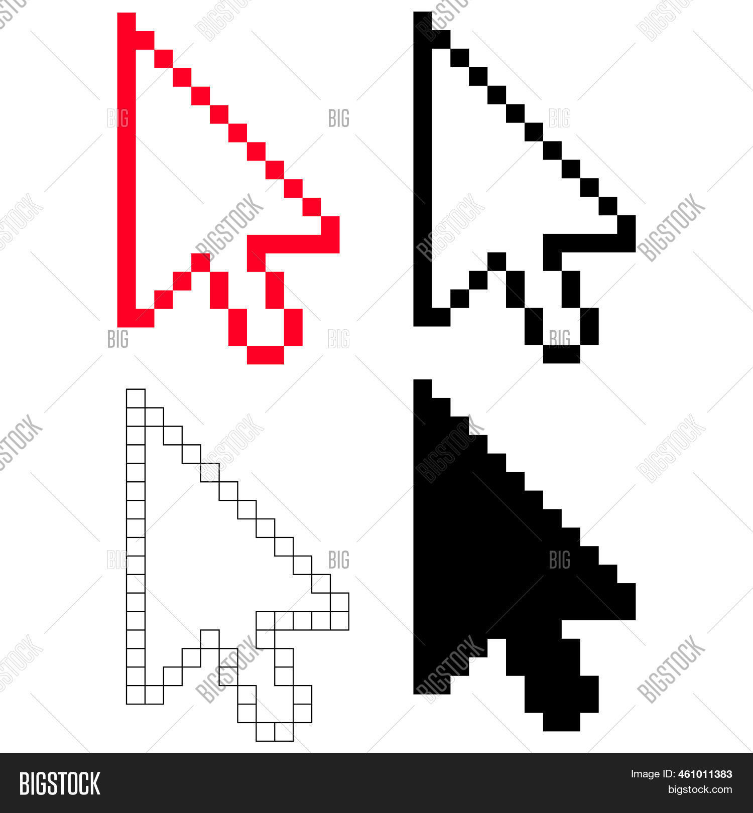Cursor Pixel Icon On Image & Photo (Free Trial) | Bigstock