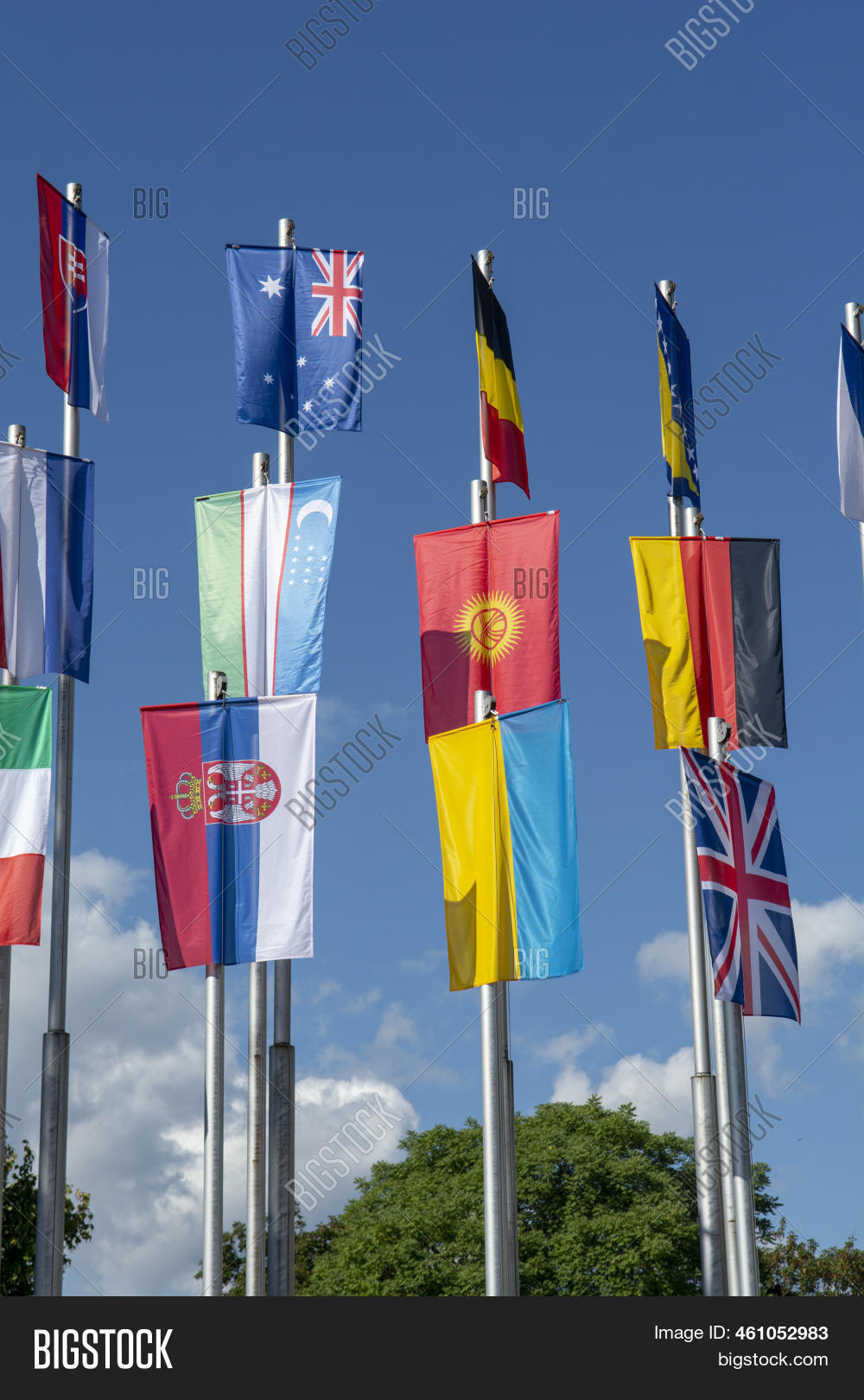 Row National Flags. Image & Photo (Free Trial) | Bigstock