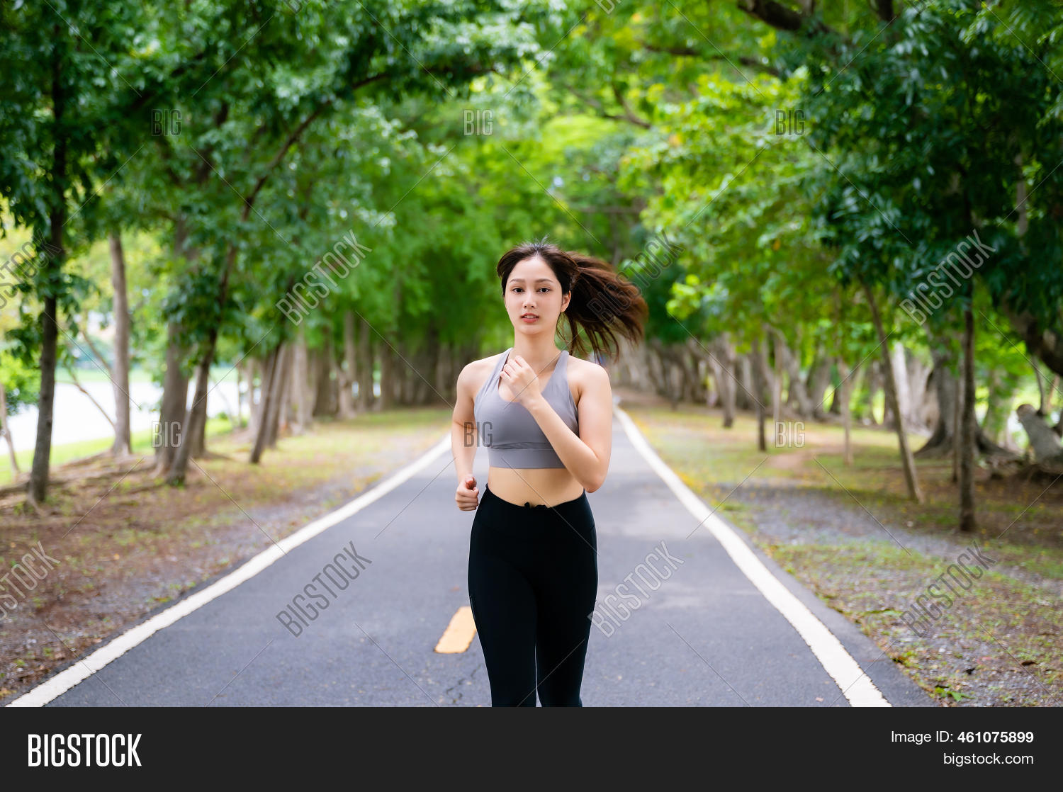 Asian Woman Running Image & Photo (Free Trial) | Bigstock