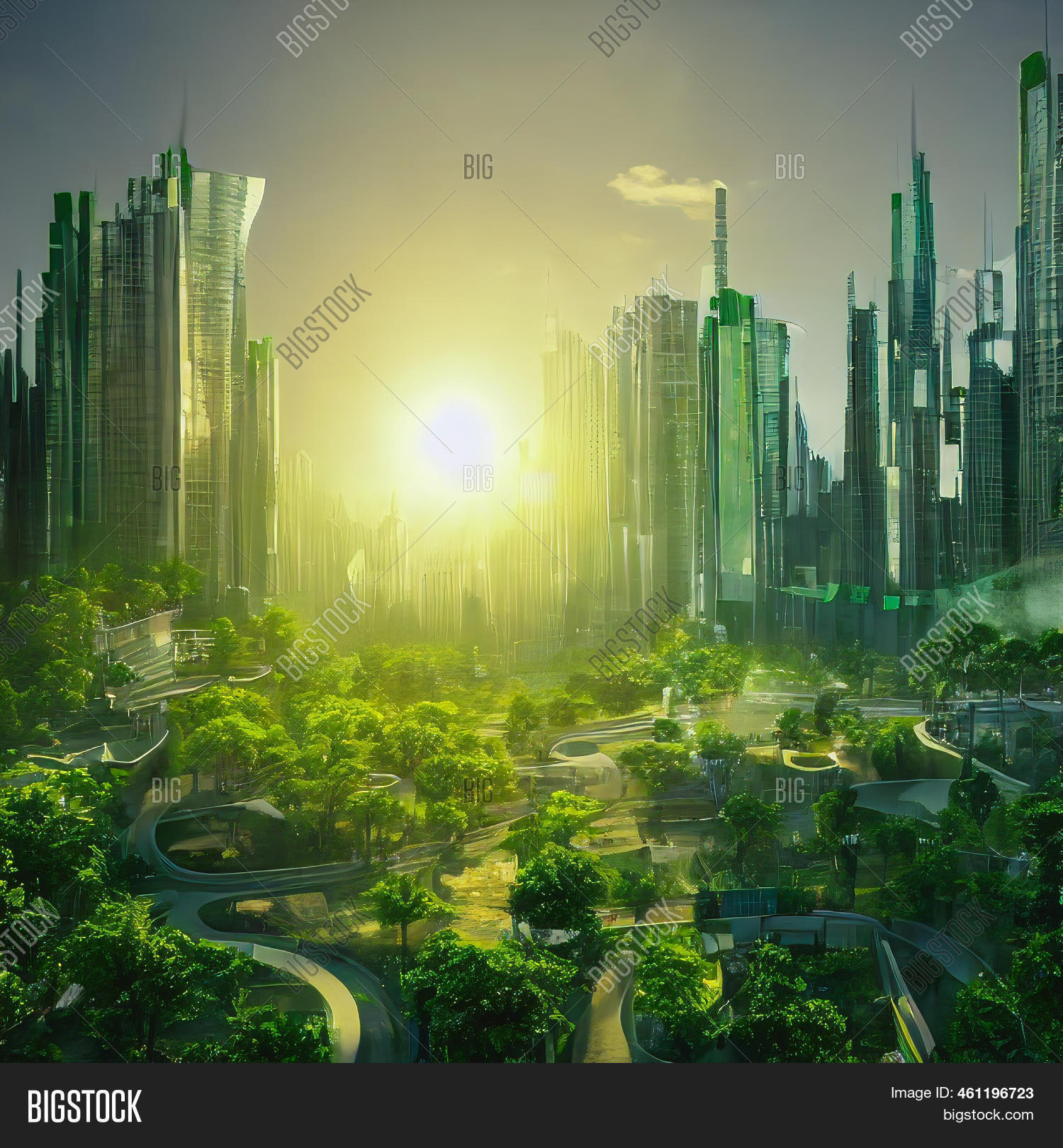 Green City Future. Eco Image & Photo (Free Trial) | Bigstock