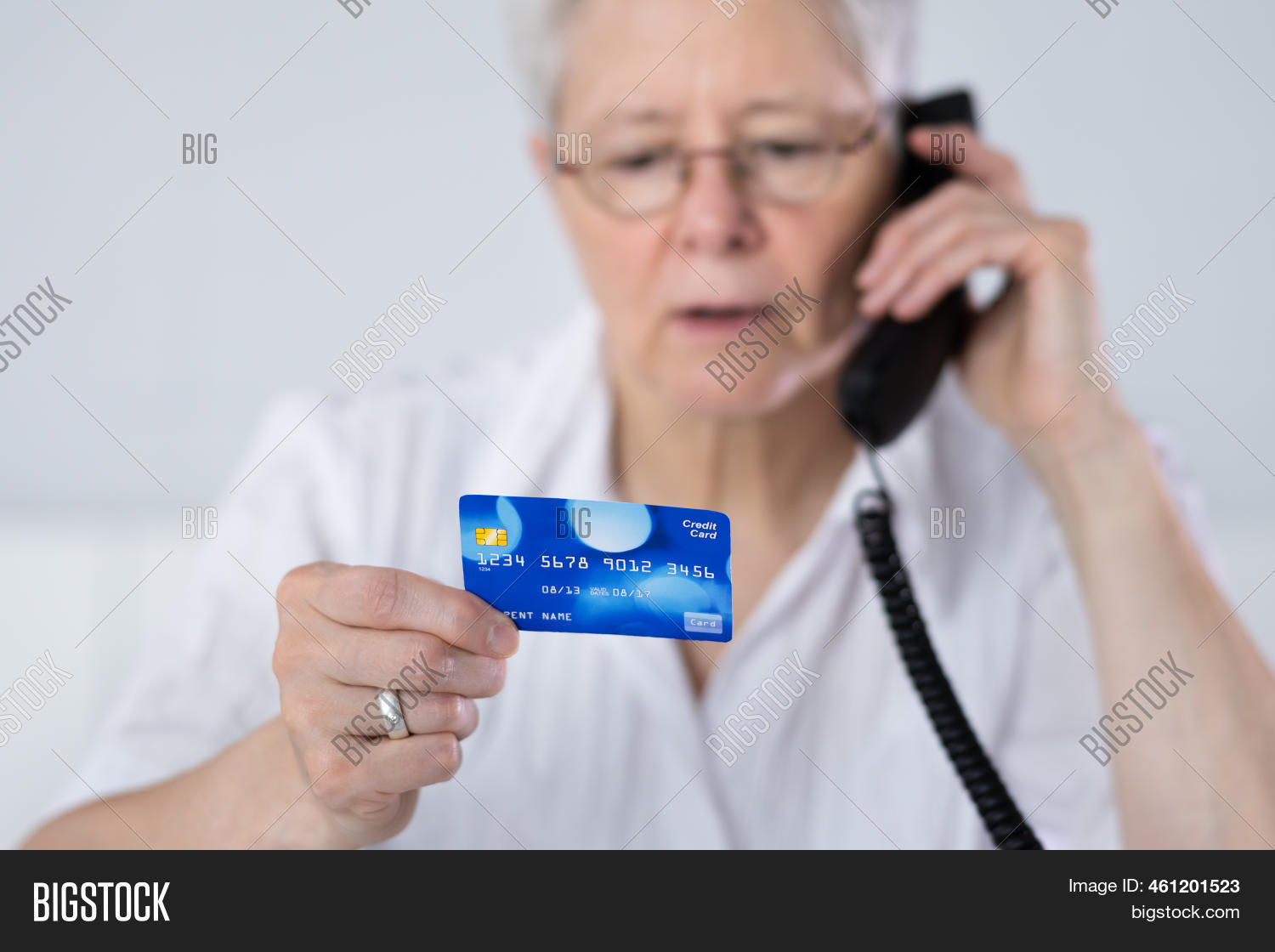 Elder Scam Call Senior Image & Photo (Free Trial) | Bigstock
