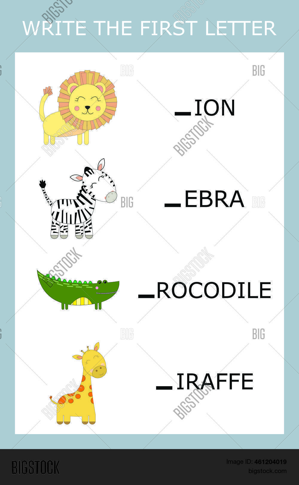 Find First Letter Vector & Photo (Free Trial) | Bigstock