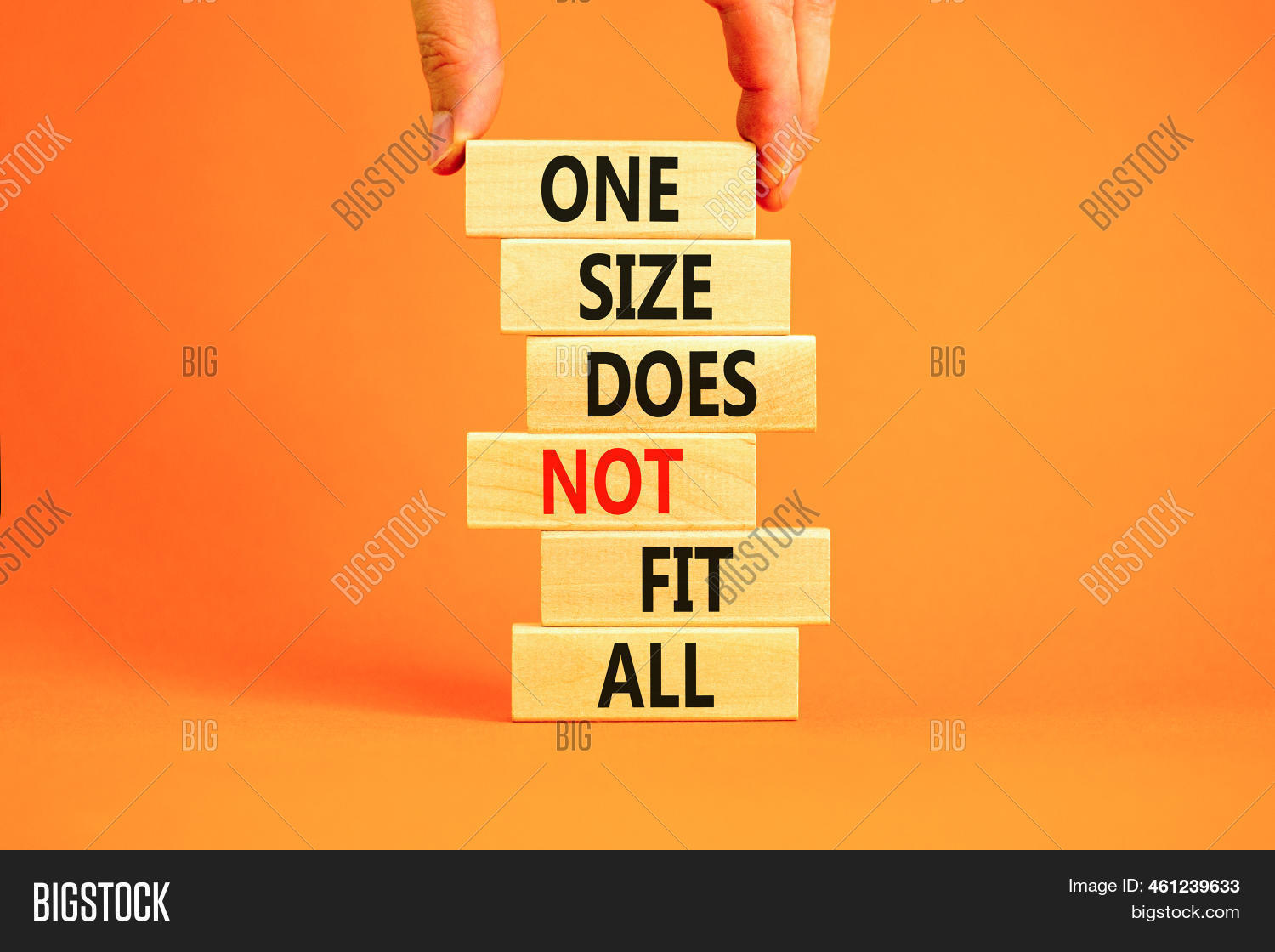 One Size Does Not Fit Image & Photo (Free Trial) | Bigstock