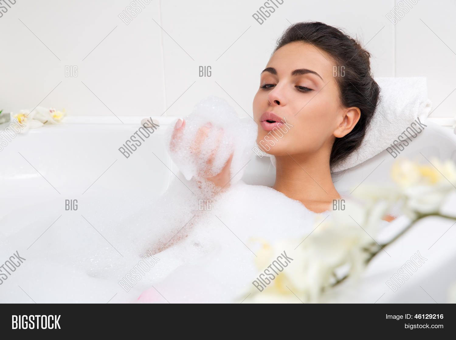 Beautiful Woman Bath Image & Photo (Free Trial) | Bigstock