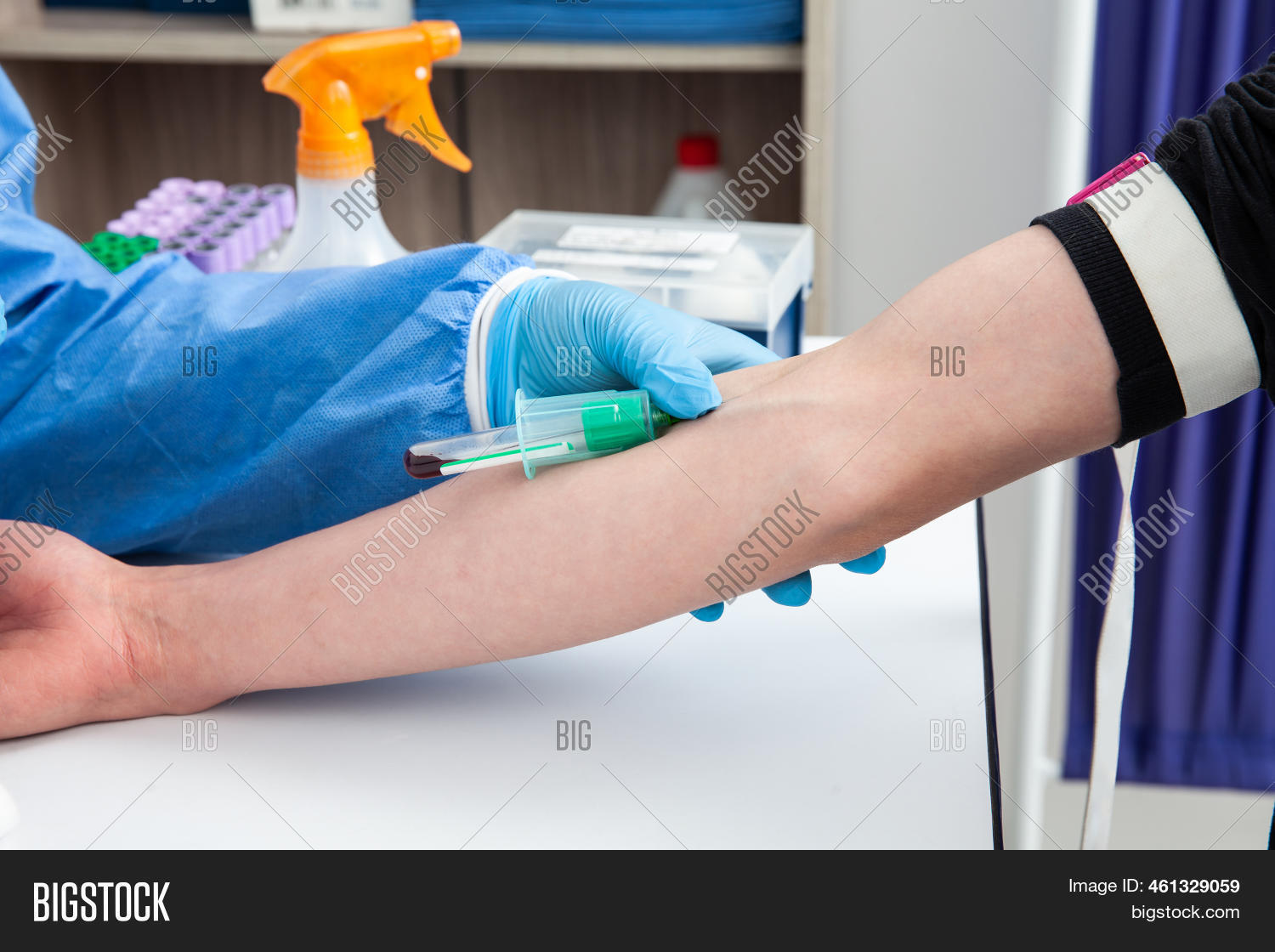 Nurse Collecting Blood Image & Photo (Free Trial) | Bigstock