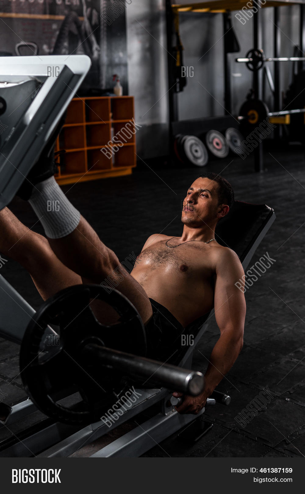 Man Gym Training His Image & Photo (Free Trial) | Bigstock
