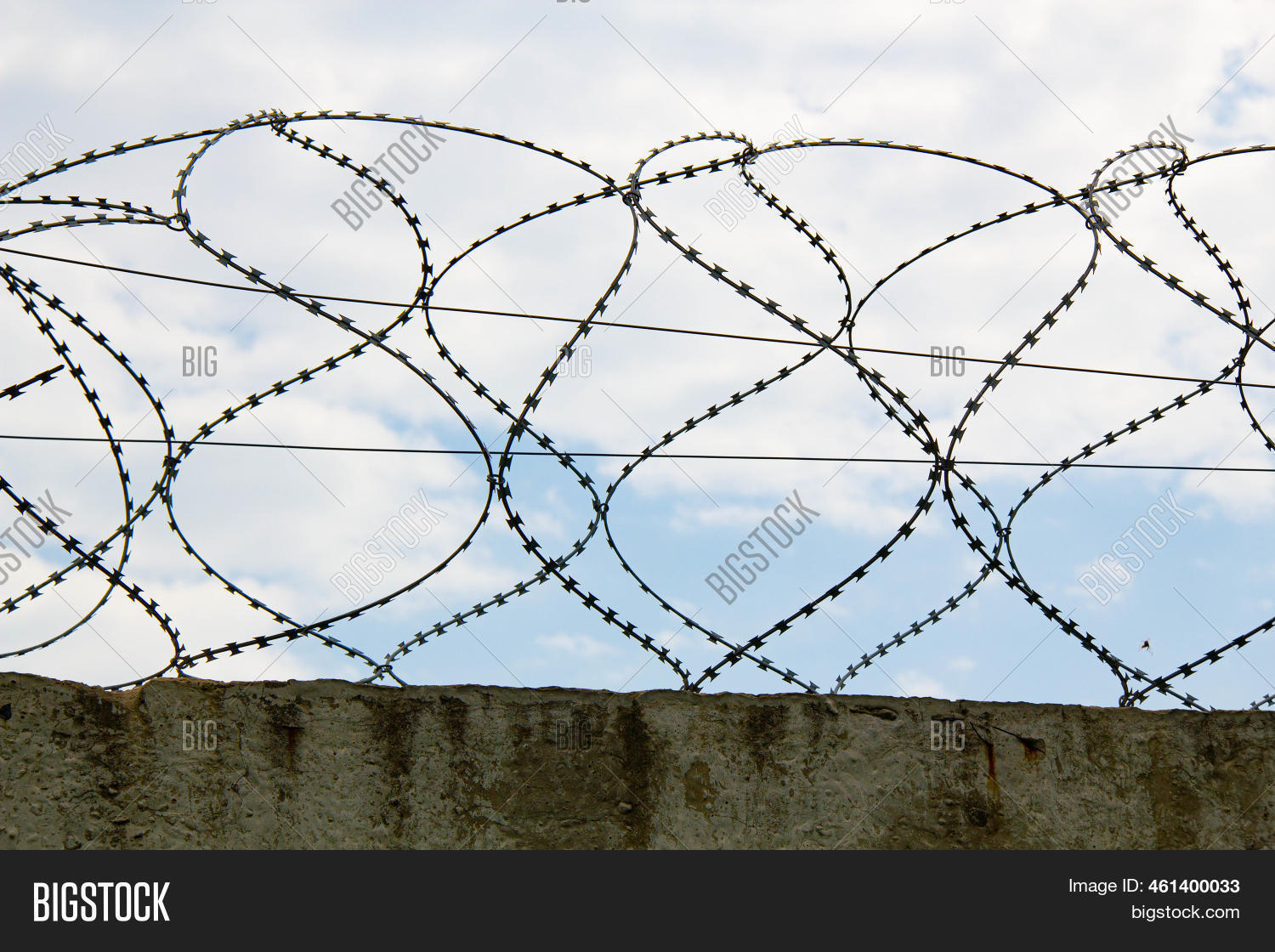Barbed Wire On Fence. Image & Photo (Free Trial) | Bigstock