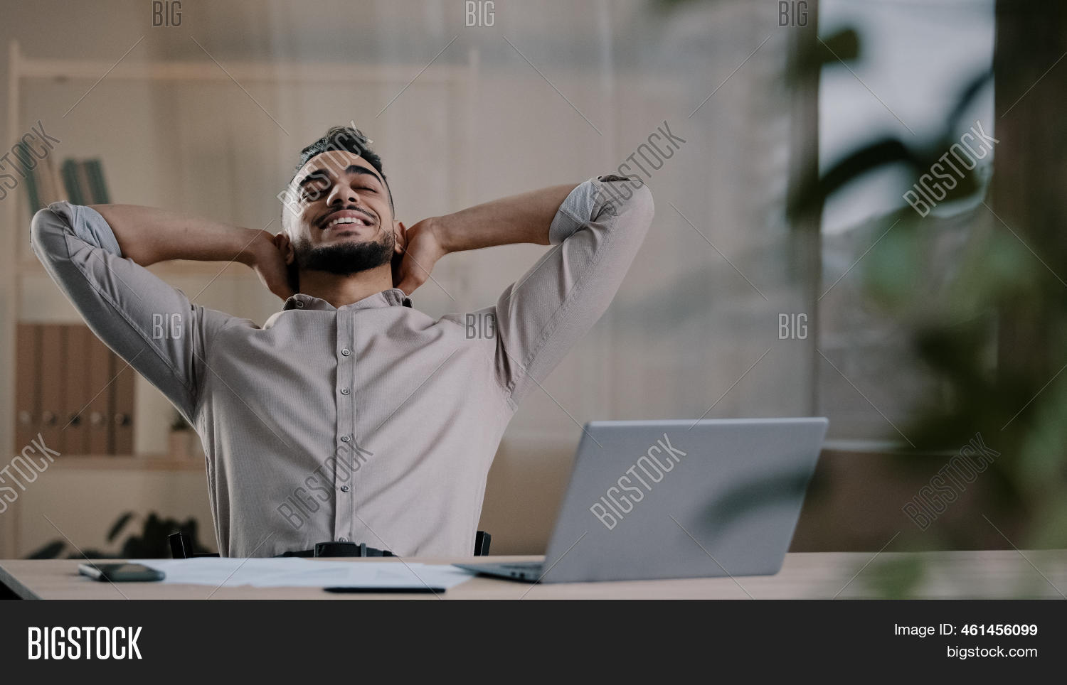 Happy Satisfied Arab Image & Photo (Free Trial) | Bigstock