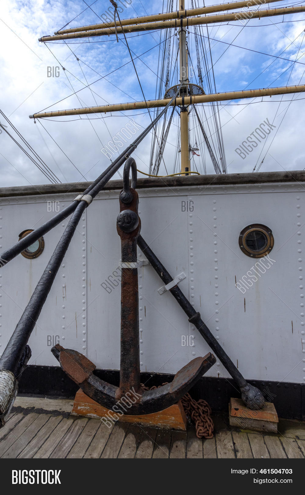 Tall Ship Anchor On Image & Photo (Free Trial) | Bigstock