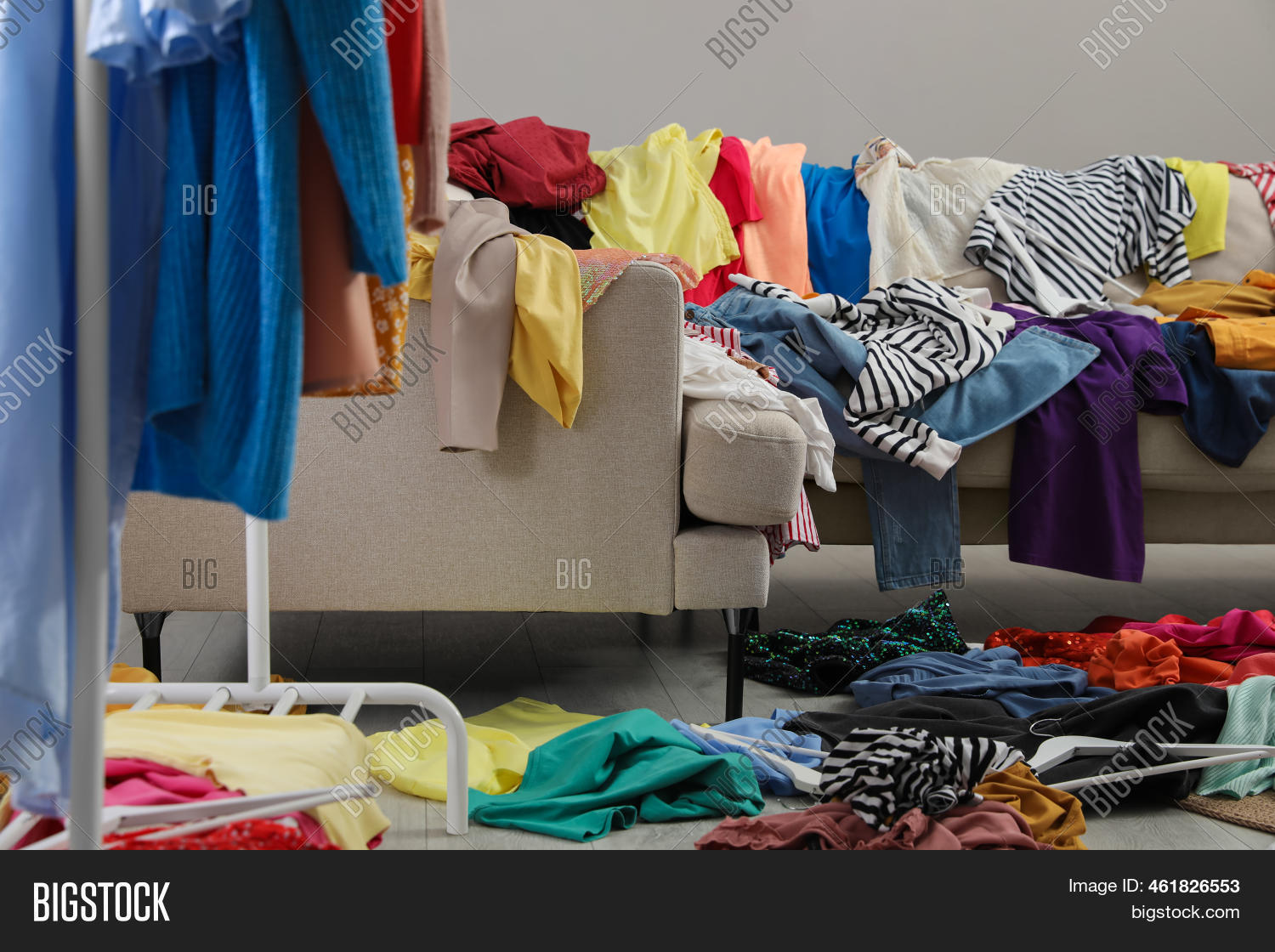 Mess Clothes All Over Image & Photo (Free Trial) | Bigstock