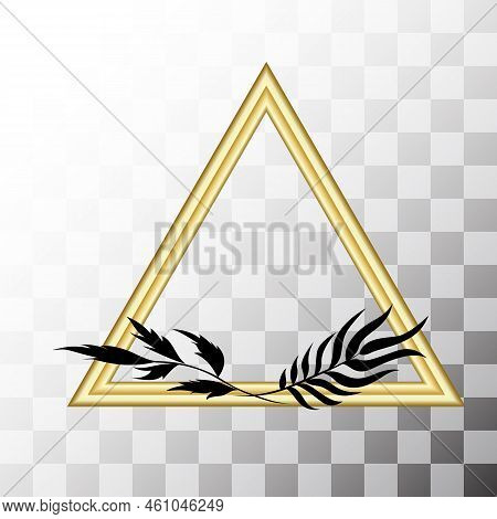 Gold Triangle Frame Vector & Photo (Free Trial) | Bigstock