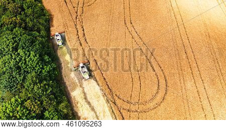 Two Combine Harvesters Image & Photo (Free Trial) | Bigstock