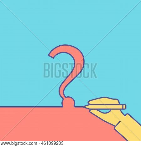 Question Black Line. Vector & Photo (Free Trial) | Bigstock