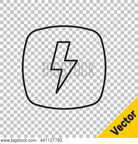 Black Line Lightning Vector & Photo (Free Trial) | Bigstock