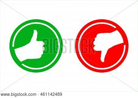 Green Red Likes Vector & Photo (Free Trial) | Bigstock
