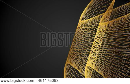 Golden Abstract Lines Image & Photo (Free Trial) | Bigstock
