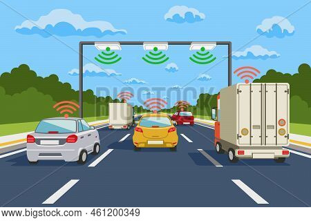 Highway Communication Vector & Photo (Free Trial) | Bigstock