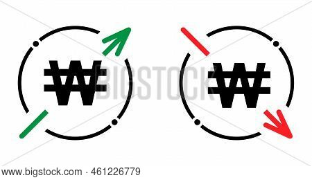 Set Cost Symbol Won Vector & Photo (Free Trial) | Bigstock
