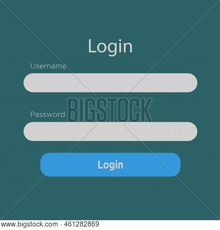 Login Panel, Modern Vector & Photo (Free Trial) | Bigstock
