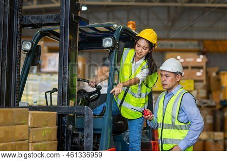 Women Worker Forklift Image & Photo (Free Trial) | Bigstock