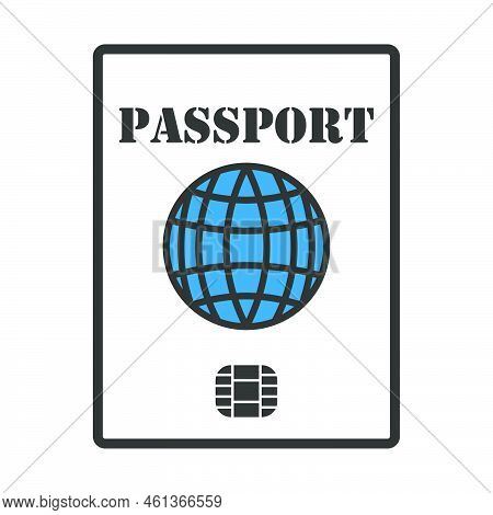 Icon Passport Chip. Vector & Photo (Free Trial) | Bigstock