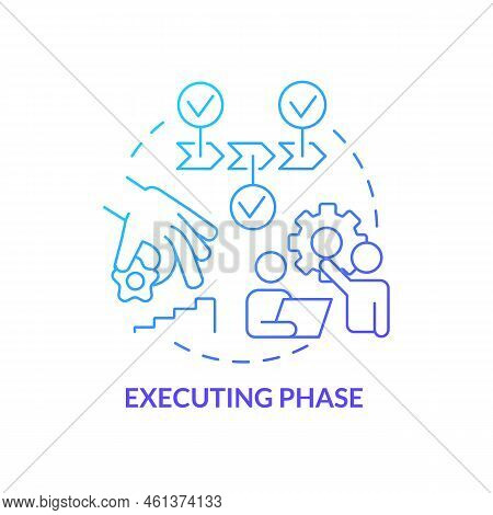 Executing Phase Blue Vector & Photo (Free Trial) | Bigstock