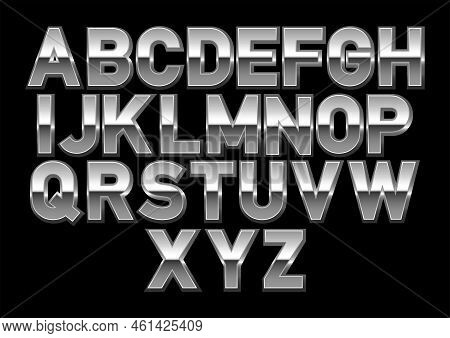 Metallic Shiny Fonts Vector & Photo (Free Trial) | Bigstock