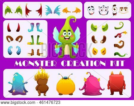 Monster Creation Kit Vector & Photo (Free Trial) | Bigstock