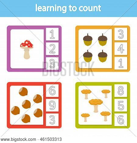 Cards Learning Count Vector & Photo (Free Trial) | Bigstock