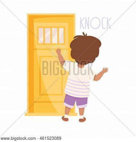 Little Boy Knocking Vector & Photo (Free Trial) | Bigstock