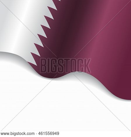 Qatari Flag Wavy Vector & Photo (Free Trial) | Bigstock