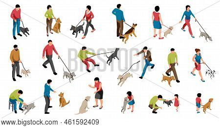 Isometric Dog Lovers Vector & Photo (Free Trial) | Bigstock