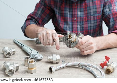 Plumber Measures Size Image & Photo (Free Trial) | Bigstock