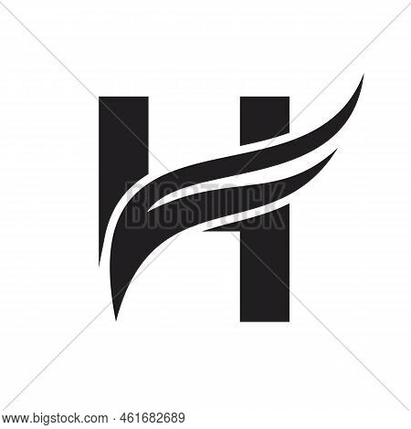 Letter H Wing Logo Vector & Photo (Free Trial) | Bigstock