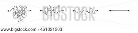Set Chaotic Lines Vector & Photo (Free Trial) | Bigstock