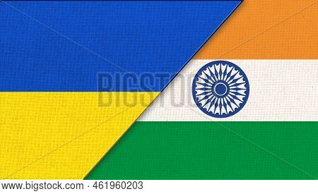 Flag Ukraine India- 3d Image & Photo (Free Trial) | Bigstock