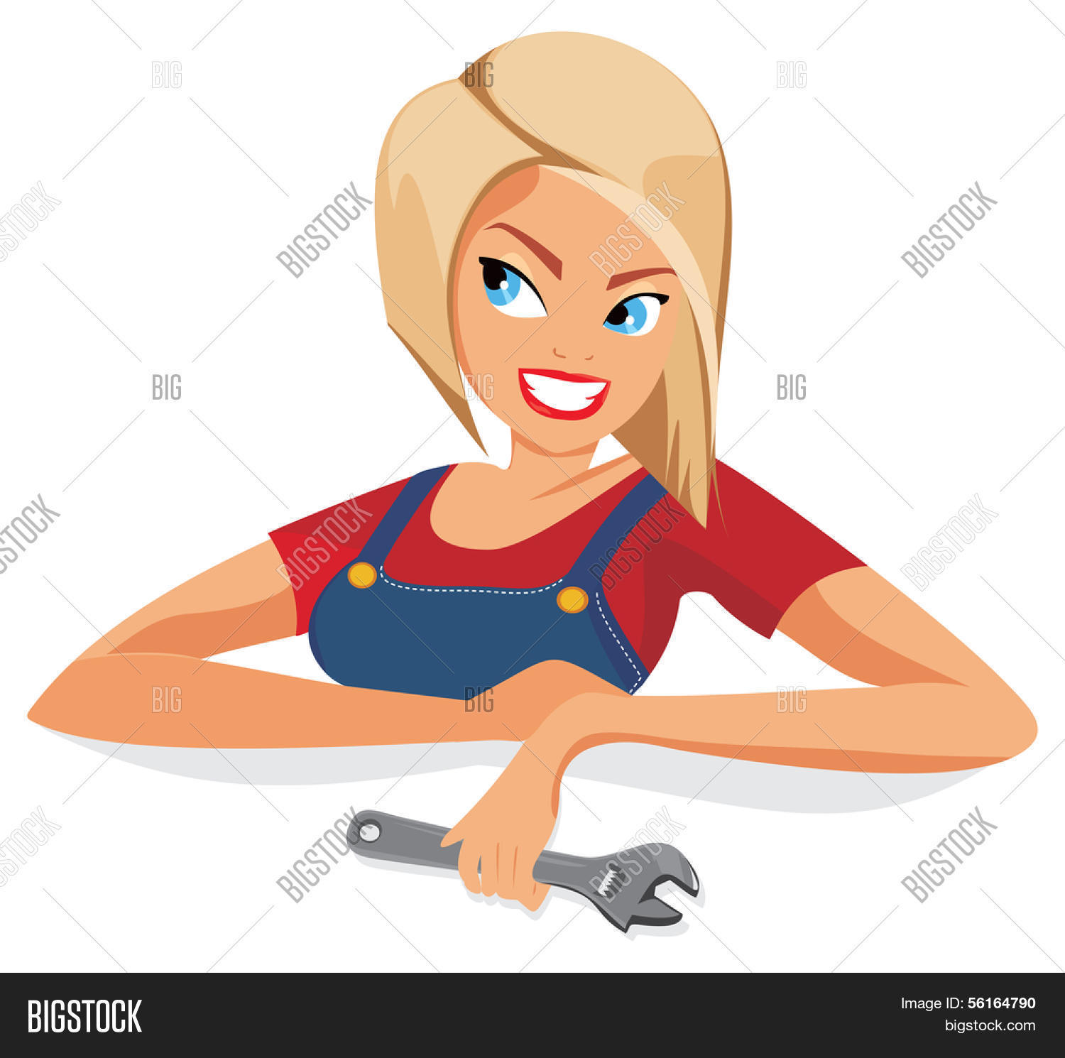 Woman Worker Vector & Photo (Free Trial) | Bigstock