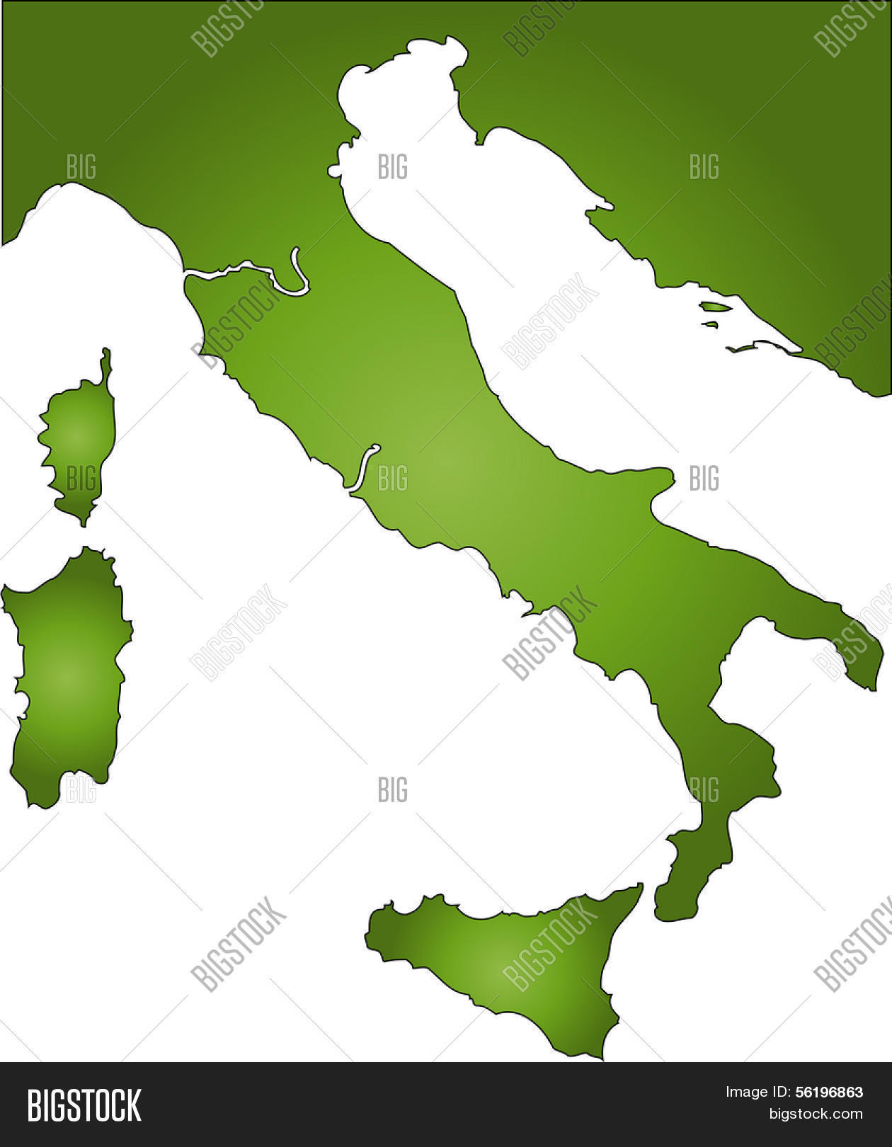 Stylized Map Italy Image & Photo (Free Trial) | Bigstock