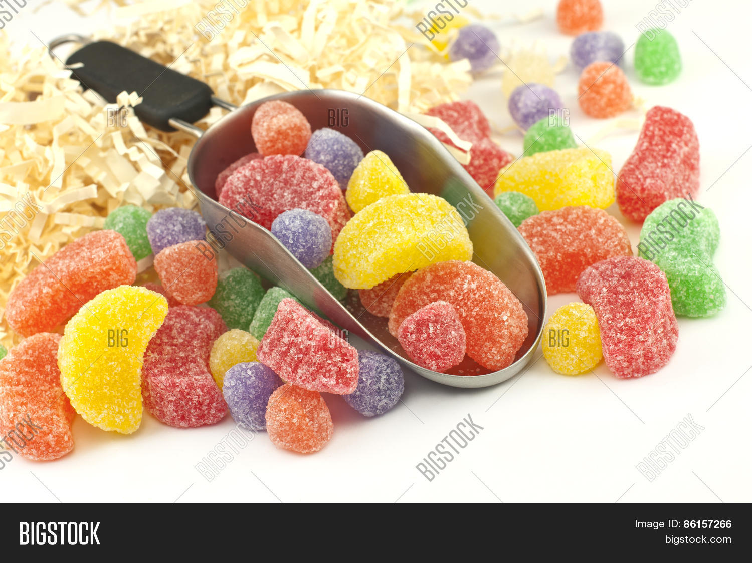 Scoop Candy On White Image & Photo (Free Trial) | Bigstock