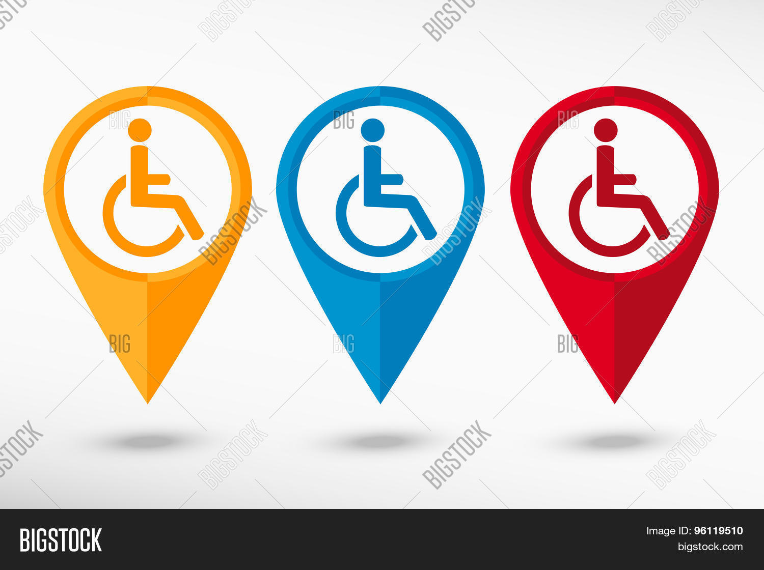 Disabled Handicap Vector & Photo (Free Trial) | Bigstock