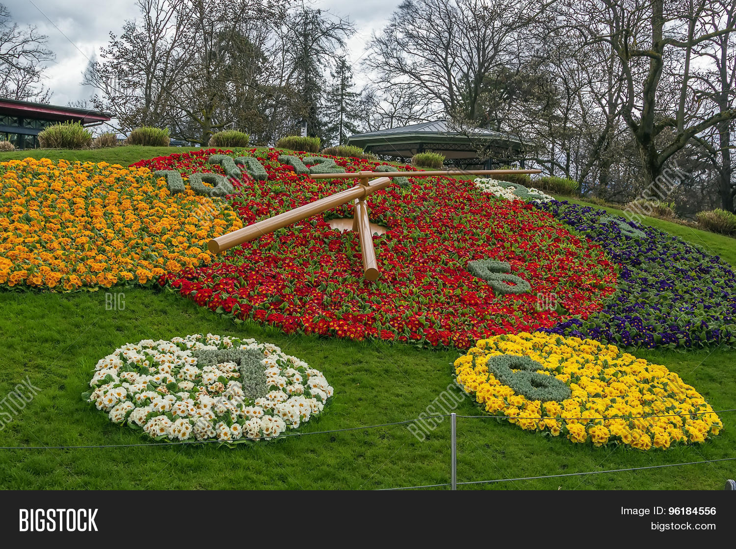 Flower Clock, Geneva, Image & Photo (Free Trial) | Bigstock