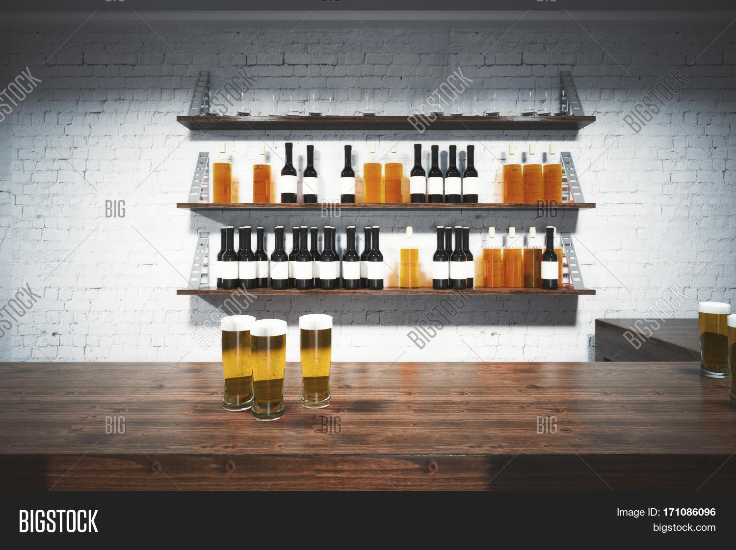 Front View Wooden Bar Image & Photo (Free Trial) | Bigstock